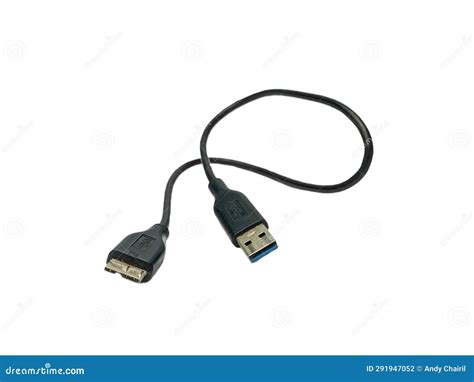 USB Cable To Micro B Stock Photo Image Of Cord