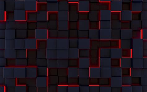 Premium Photo Abstract Cubes And Glowing Neon D Rendering