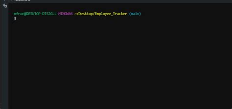Github Mfrancisco9employee Tracker