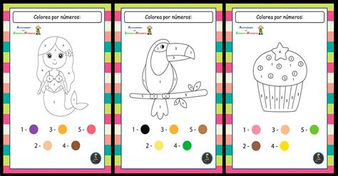 Coloreamos siguiendo código numérico Orientacion Andujar