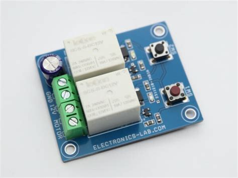 Low Cost Dc Motor Direction Controller With Fast Brake Using 2 Relays