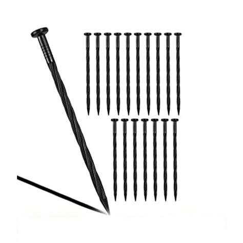 Phewnyzo 50 Pack 8 In Plastic Landscape Edging Spikes For Garden And