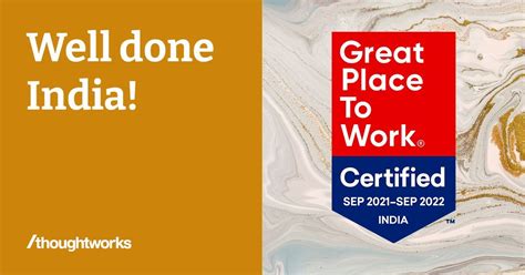 Varsha Unnikrishnan Sheher On Linkedin Gptwcertified Gptw Thoughtworksindia