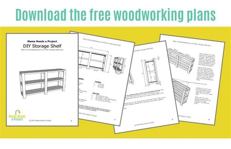 Basic Storage Shelf Plans Build A Simple Storage Shelf Mama Needs A Project