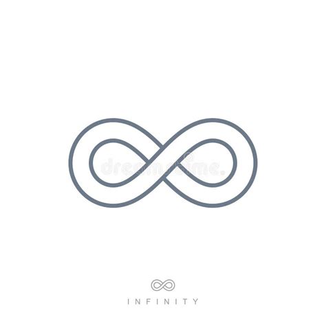 Line Infinity Symbol Outline Limitless Logo Stock Vector Illustration Of Linear Infinity