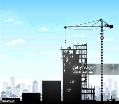 Graph And Scaffolding Making Success Concept High Res Vector Graphic
