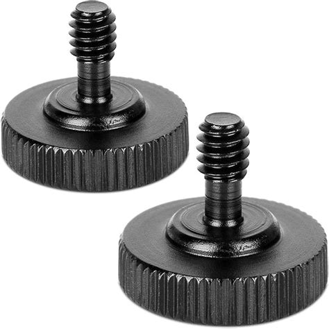 Chromlives 2 Pack Camera Mount Bracket Tripod Mount Aluminum Black