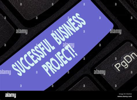 Handwriting Text Writing Successful Business Project Concept Meaning