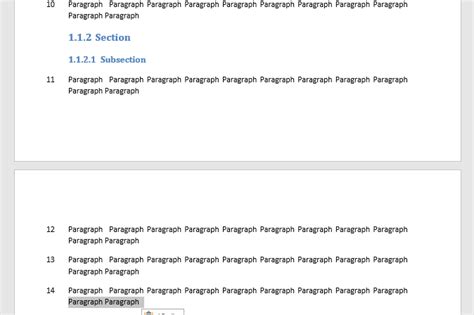 Printing Ms Word 2013 To 2019 Professional Numbering Paragraphs On
