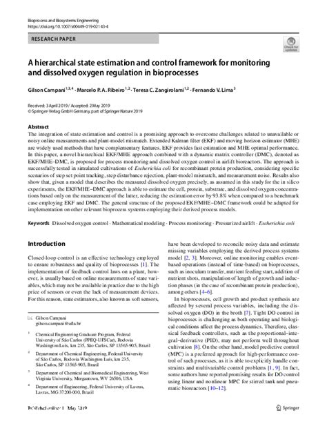 pdf a hierarchical state estimation and control framework for