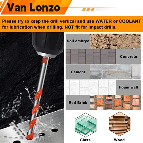 Masonry Drill Bit Set Multifunctional Overlord Drill Bit Set Temu