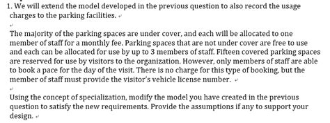 Solved 1 We Will Extend The Model Developed In The Previous