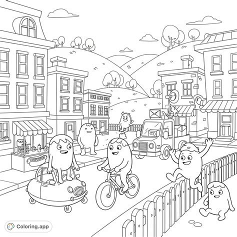 Wobbly Life Coloring Pages Coloringapp