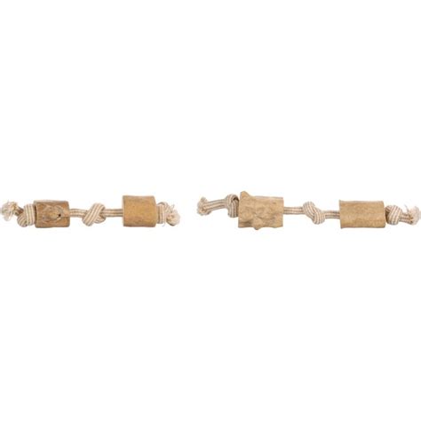 toy java cord with 3 knots with bloc s light brown 522303 flamingo