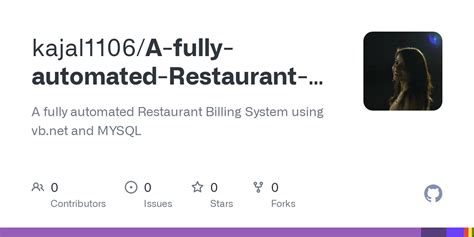 Github Kajal1106a Fully Automated Restaurant Billing System A Fully