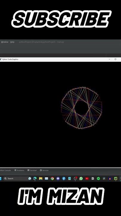 Python Turtle Im Mizan Shorts Coding Programming Python Youtube