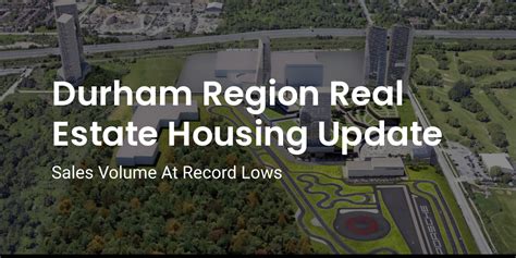 Durham Home Prices Steady At 850k 👉🏼record Low Sales Dr Group