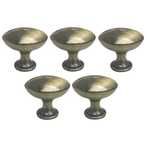 Mushroom Cabinet Knob Antique Brass 5 Pack ǀ Kitchen ǀ Todays Design House