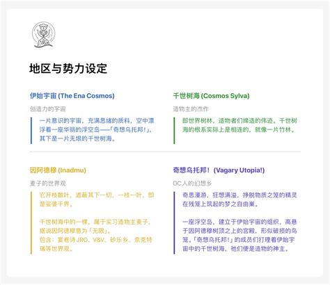 世界观设定 Elfartworld