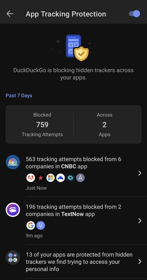 duckduckgo on twitter app tracking protection helps to block 3rd
