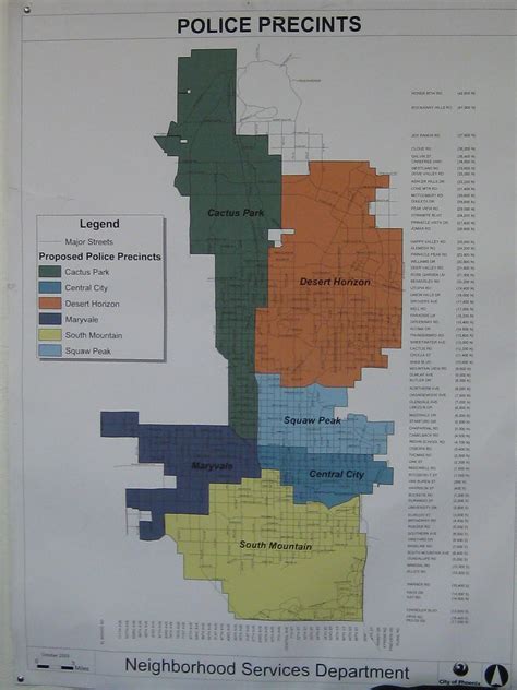 Phoenix Police Precincts As Of 2008 Monte Mendoza Flickr