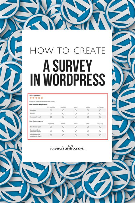 How To Create A Survey In A Wordpress Blog ⋆ Isa Lillo