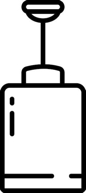 Ilustración Vectorial Del Contorno De La Luz De Celing Vector Premium