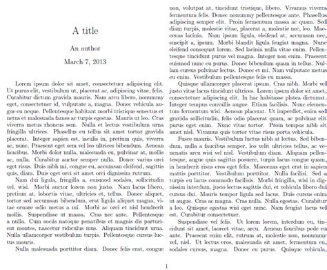 Titles Make Maketitle Span Only One Column In A Twocolumn Document TeX LaTeX Stack Exchange