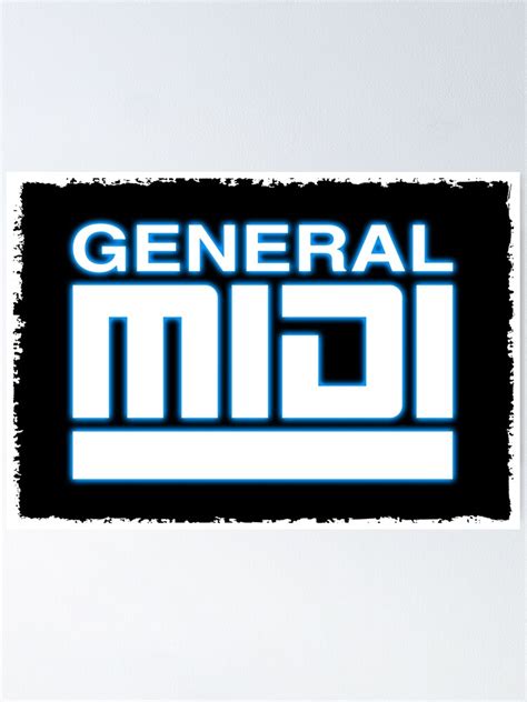 Midi General Midi Keyboard Musical Instrument Digital Interface Poster For Sale By