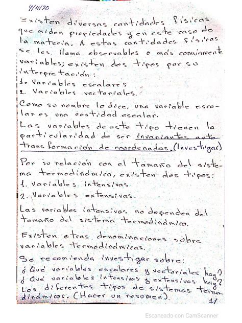 Tema 1 Variables Termodinámicas Pdf