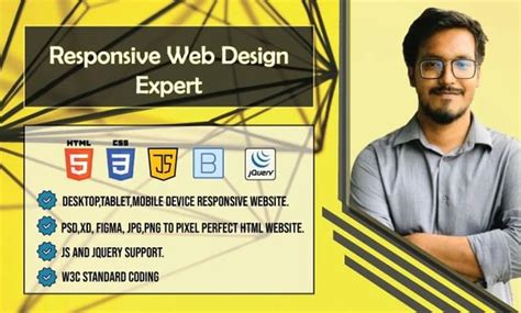 i will create responsive website with html css bootstrap javascript and jquery
