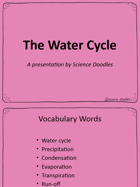 14 The Water Cycle Vocab Pdf