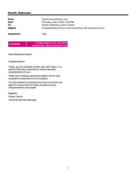 mahendra parekh on linkedin 2 years successfully completed in fujitsu