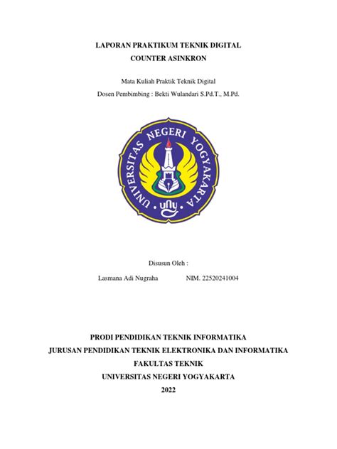 lasmana adi nugraha pti e1 praktikum counter asinkron pdf