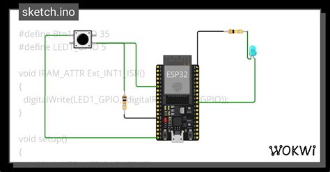 Exp 3led Control Push Button Wokwi Esp32 Stm32 Arduino Simulator
