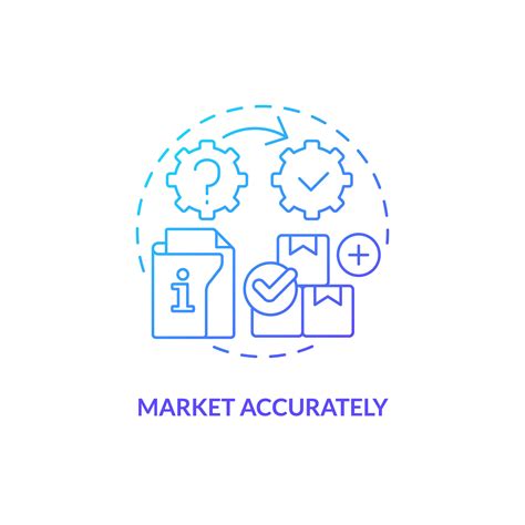 2d Gradient Market Accurately Thin Line Icon Concept Isolated Vector