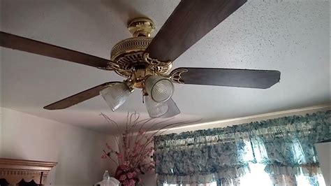 52 Hampton Bay Landmark Iii Plus Ceiling Fan Youtube
