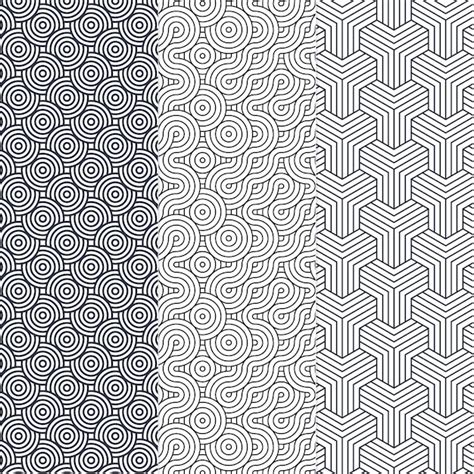 Premium Vector Linear Geometric Pattern Collection