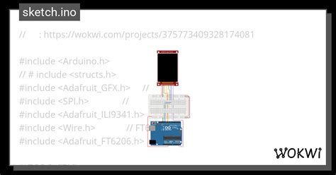 Tft Lcd Touch Sample Wokwi Esp32 Stm32 Arduino Simulator