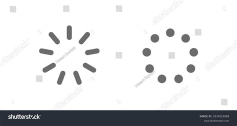 Circle Loader Wait Load Spinning Circle Stock Vector Royalty Free