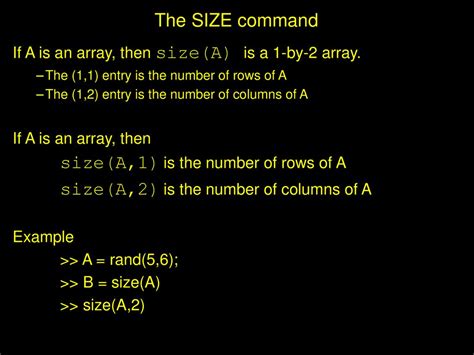 Arrays In Matlab Uc Berkeley Fall 2004 E Copyright 2005 Andy Packard