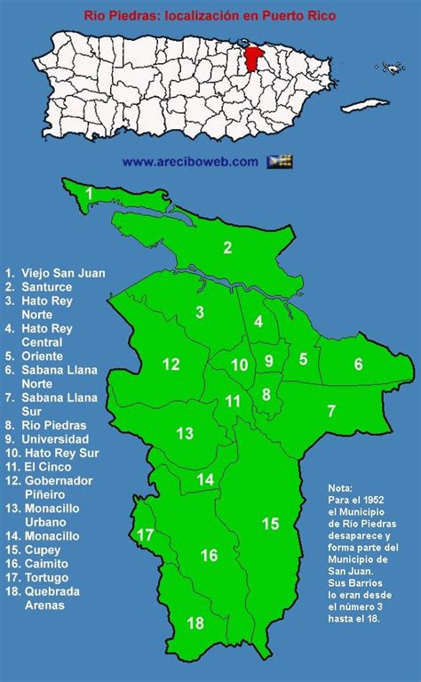 Mapa De Puerto Rico Isla De Puerto Rico Estuario Mapa De San Juan