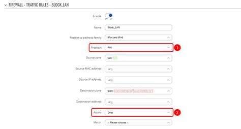 blocking internet access for lan clients teltonika networks wiki