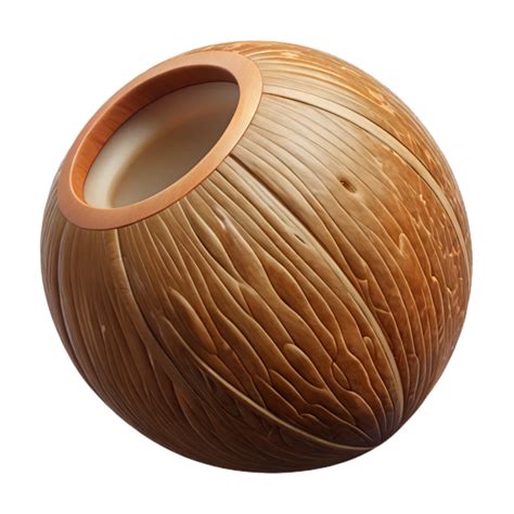 Stunning Contemporary Engineered Coconut Brown Shell Cutout High Quality 58020615 Png