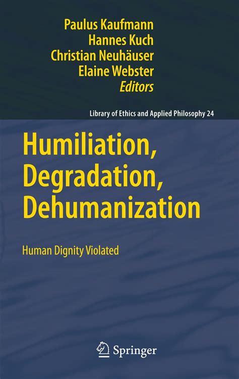 Humiliation Degradation Dehumanization Human Dignity Violated