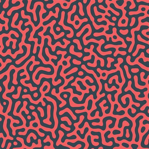 Premium Vector Crazy Psychedelic Seamless Pattern Vector Red Black Graphic Abstract Background
