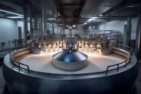 Modern Milk Processing Facility Stock Illustration Illustration Of