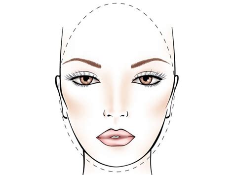 Форма лица рисунок 48 фото
