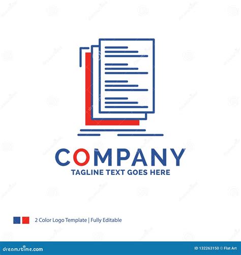 Company Name Logo Design For Code Coding Compile Files List Stock