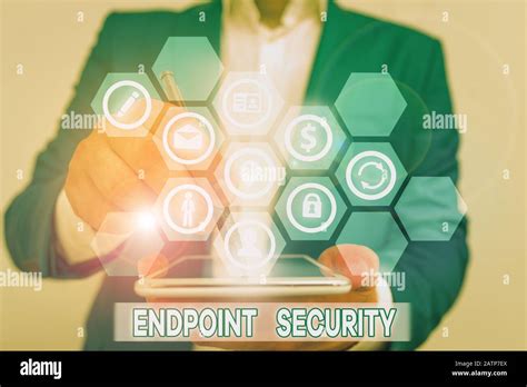 Conceptual Hand Writing Showing Endpoint Security Concept Meaning The Methodology Of Protecting